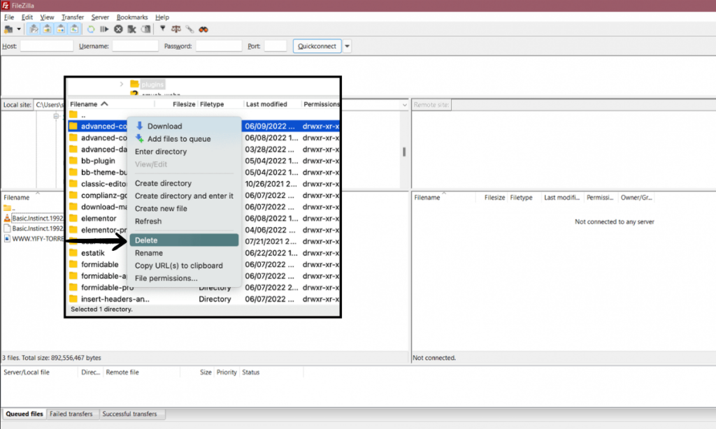 How to Fix "Destination Folder Already Exists" in Wordpress