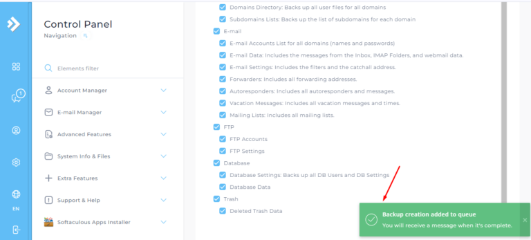 Friendly Guide to Create and Download Your Backups in DirectAdmin » Voxfor