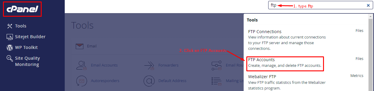 How to Create an FTP Account in cPanel » Voxfor