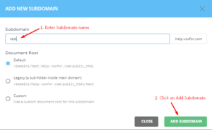 How to Add Subdomain in DirectAdmin » Voxfor