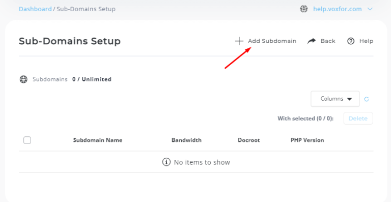 How to Add Subdomain in DirectAdmin » Voxfor
