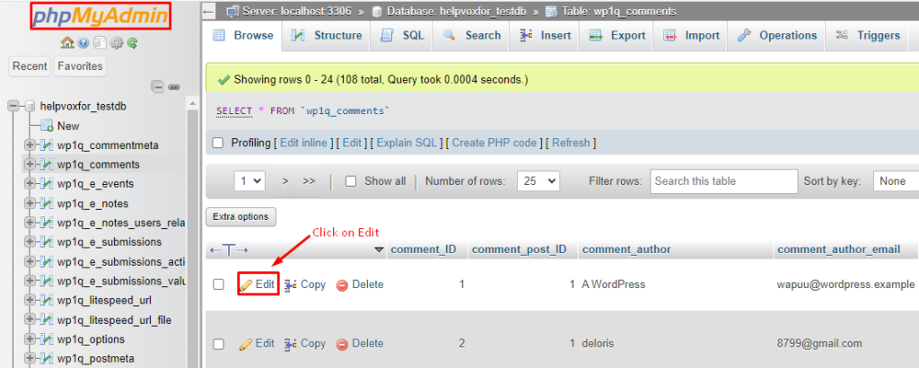 How to Edit MySQL Database in cPanel » Voxfor