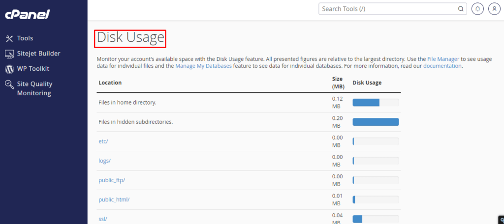How to Check Disk Usage in cPanel » Voxfor