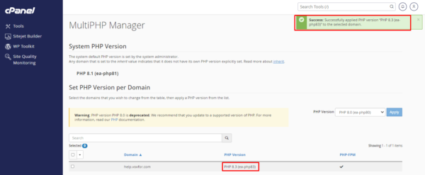 How to Change PHP Version in cPanel » Voxfor