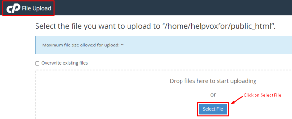How to Upload a Files Using cPanel File Manager » Voxfor