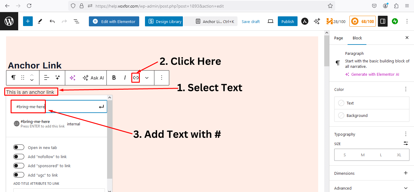 Enhance Navigation: Easy Steps to Add Anchor Links in WordPress