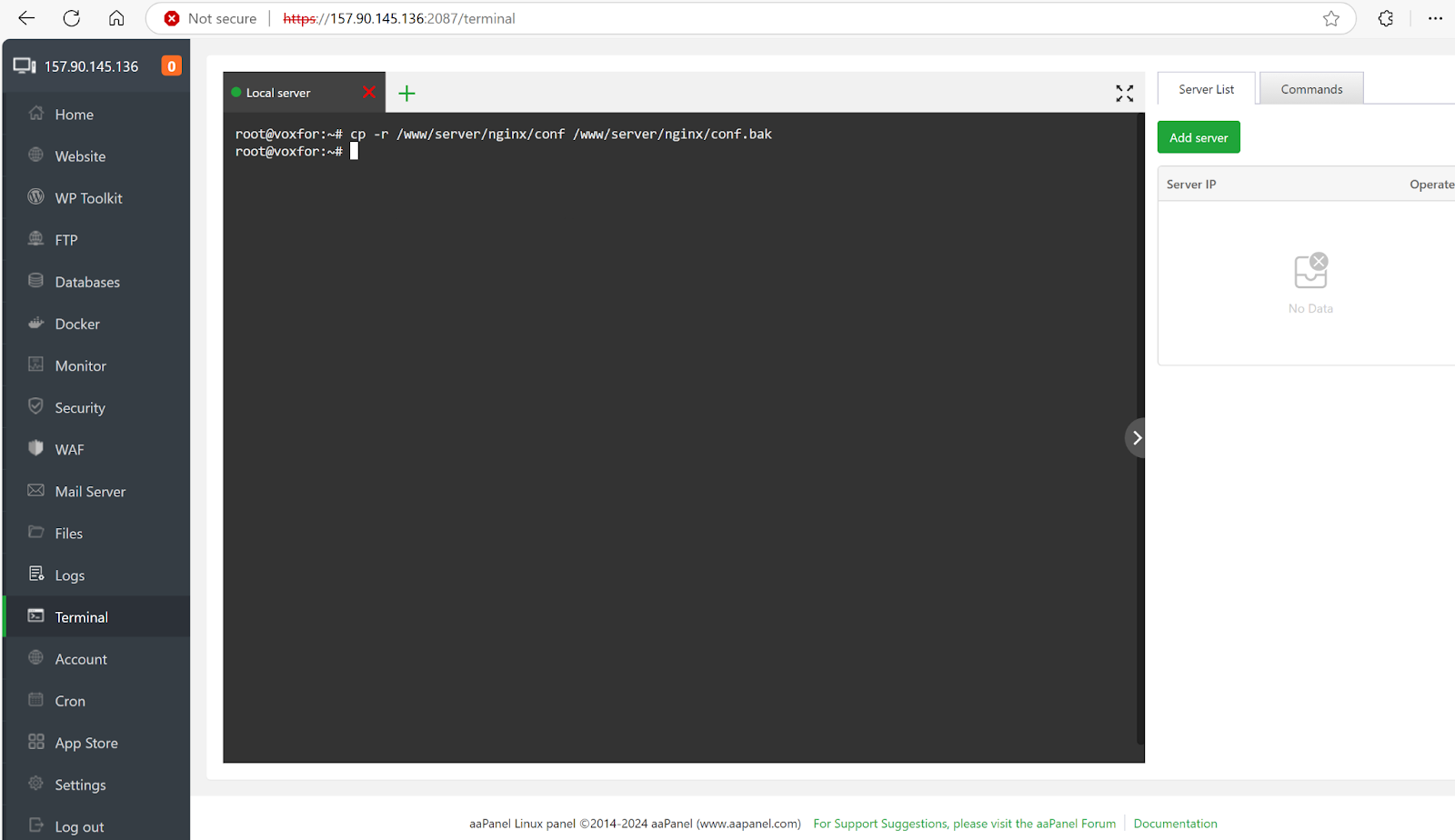 How to Install Apache Instead of Nginx in aaPanel