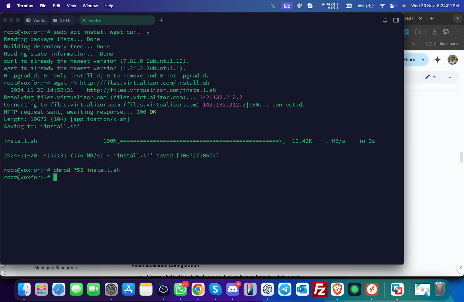 How to Install and use Virtualizor Commands, Examples