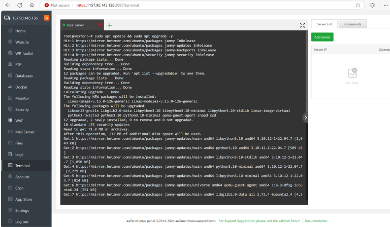 How to Install Apache Instead of Nginx in aaPanel