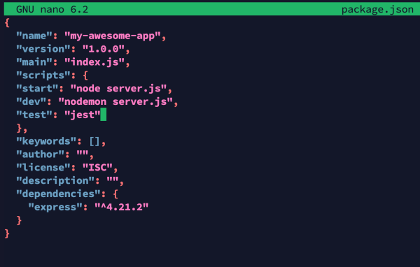 How to Set Up and Configure package.json for Node.js Development