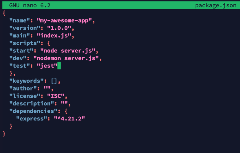 How to Set Up and Configure package.json for Node.js Development