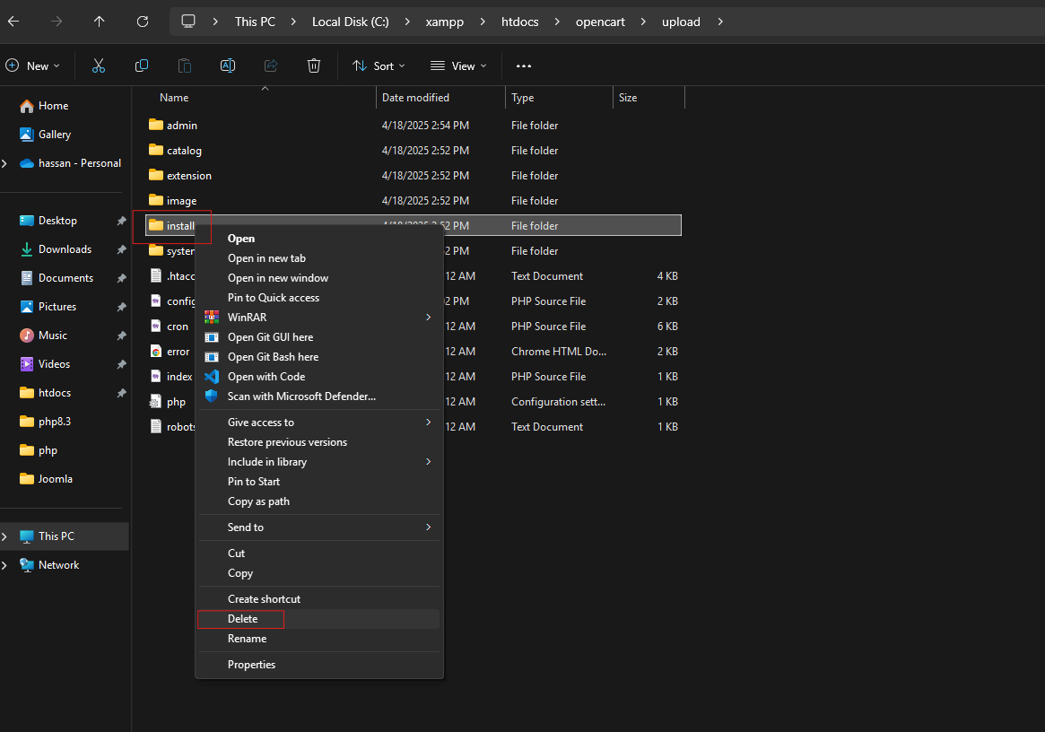 How to Install OpenCart Using XAMPP on Localhost