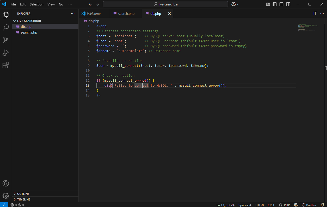 How to Build a Live Search Box with PHP, MySQL, and AJAX