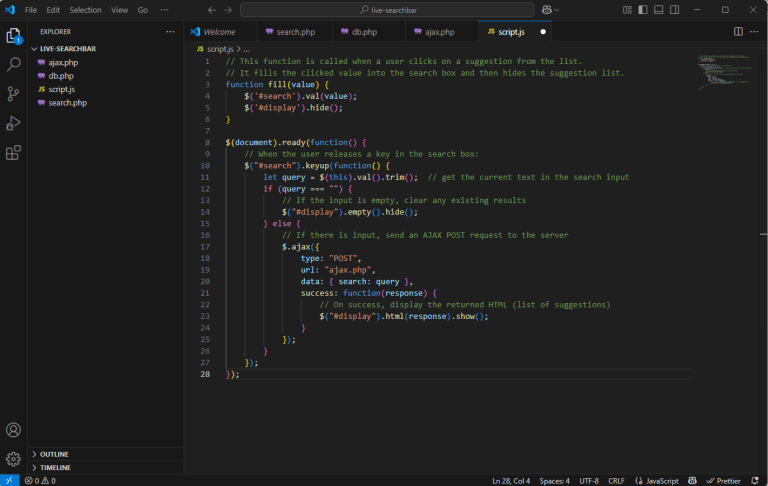 How To Build A Live Search Box With Php Mysql And Ajax