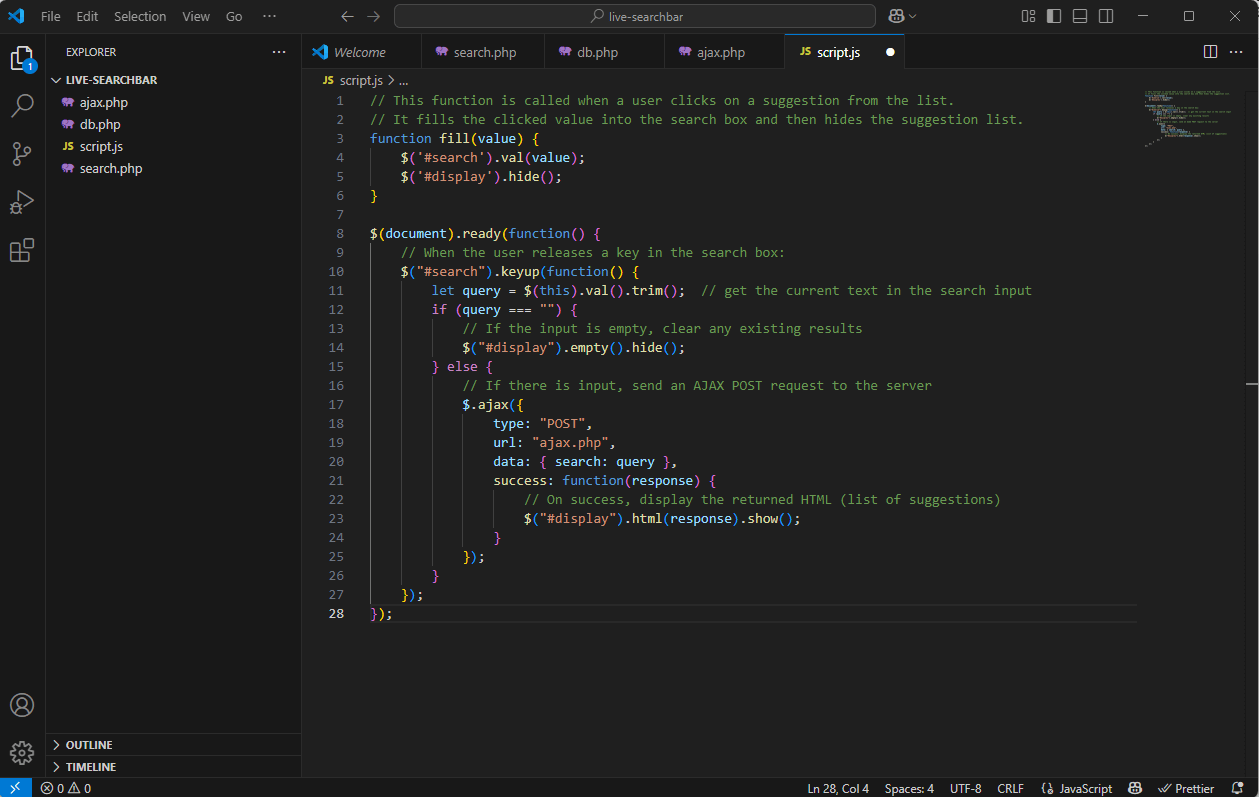 How to Build a Live Search Box with PHP, MySQL, and AJAX